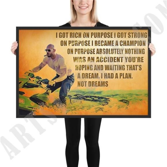 Art | Andrew Tate Topg Motivational Premium Matte Unframed Posters 18x12 | Poshmark